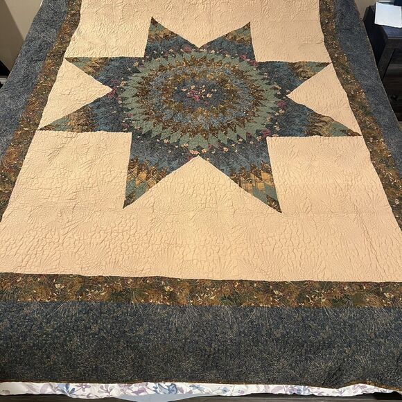 Donna Sharp | Bedding | Donna Sharplog Cabin Blue Startwin Quilt ...